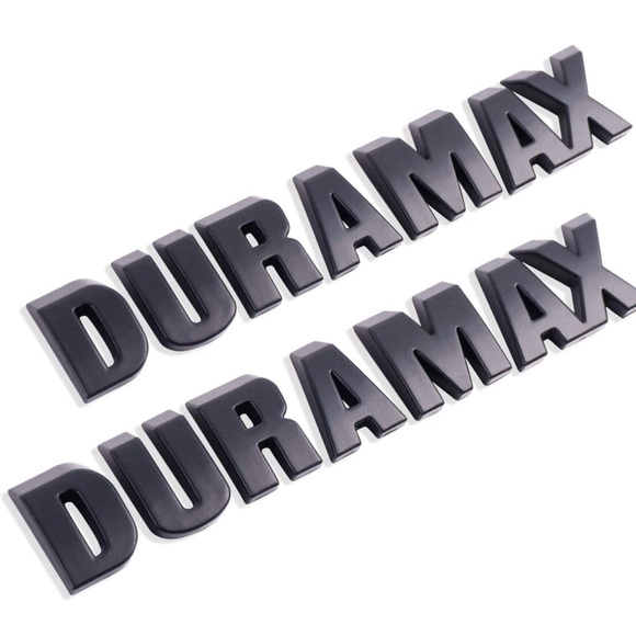 Durmax | Accessories | Duramax Side Of Truck Matte Black Emblems 2 ...